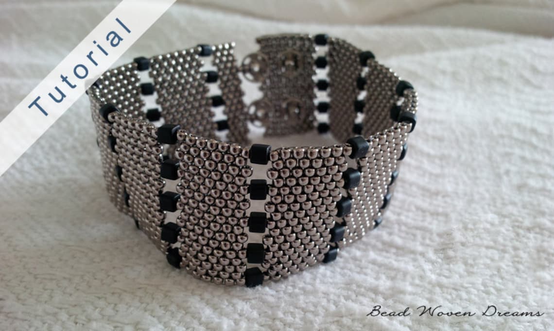 Beaded Chain Mesh Bracelet Tutorial - Etsy