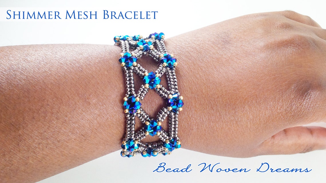 Shimmer Mesh Bracelet Tutorial: PDF Instructions - Etsy