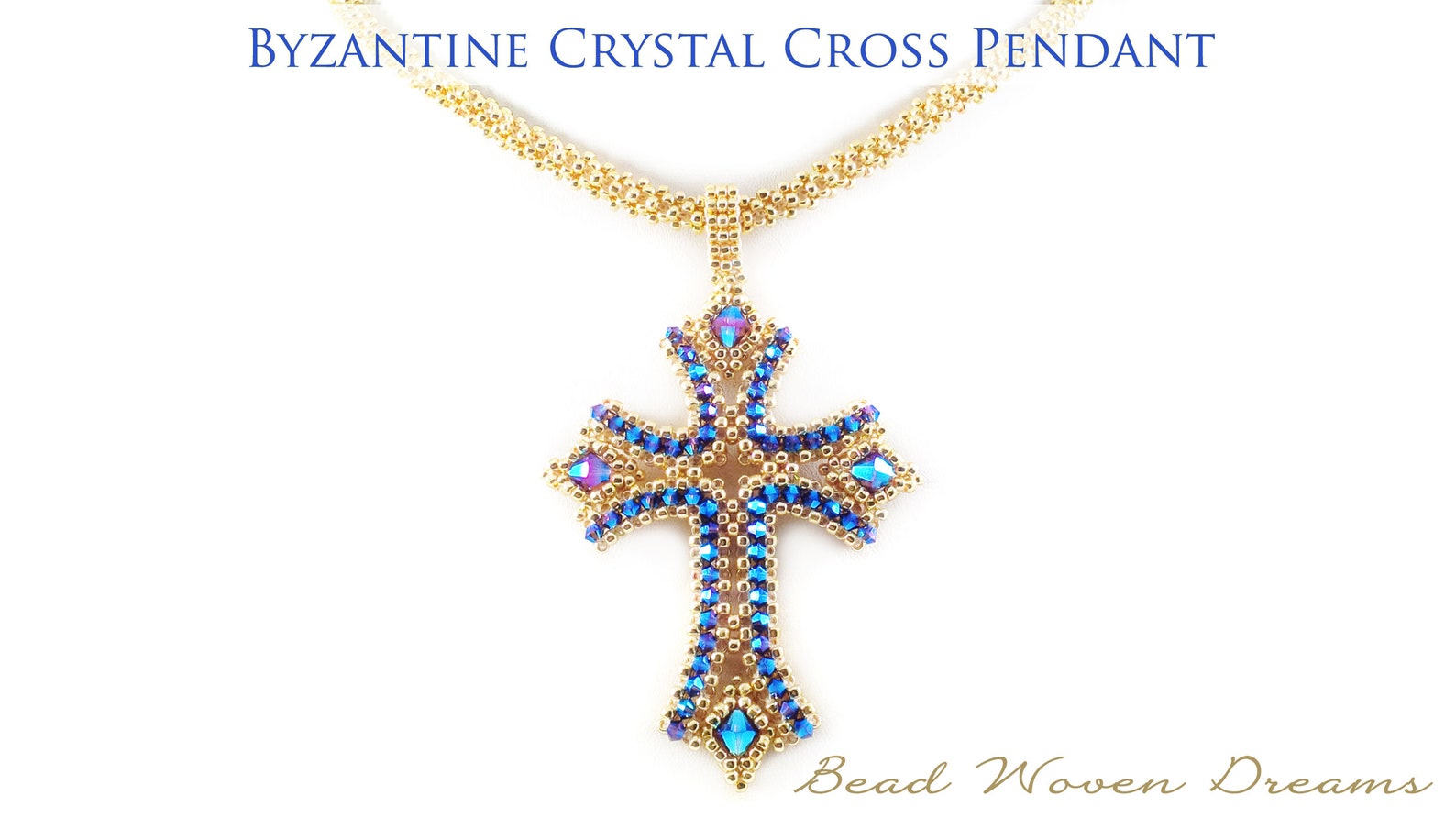 Byzantine Crystal Cross Pendant Tutorial: PDF - Etsy