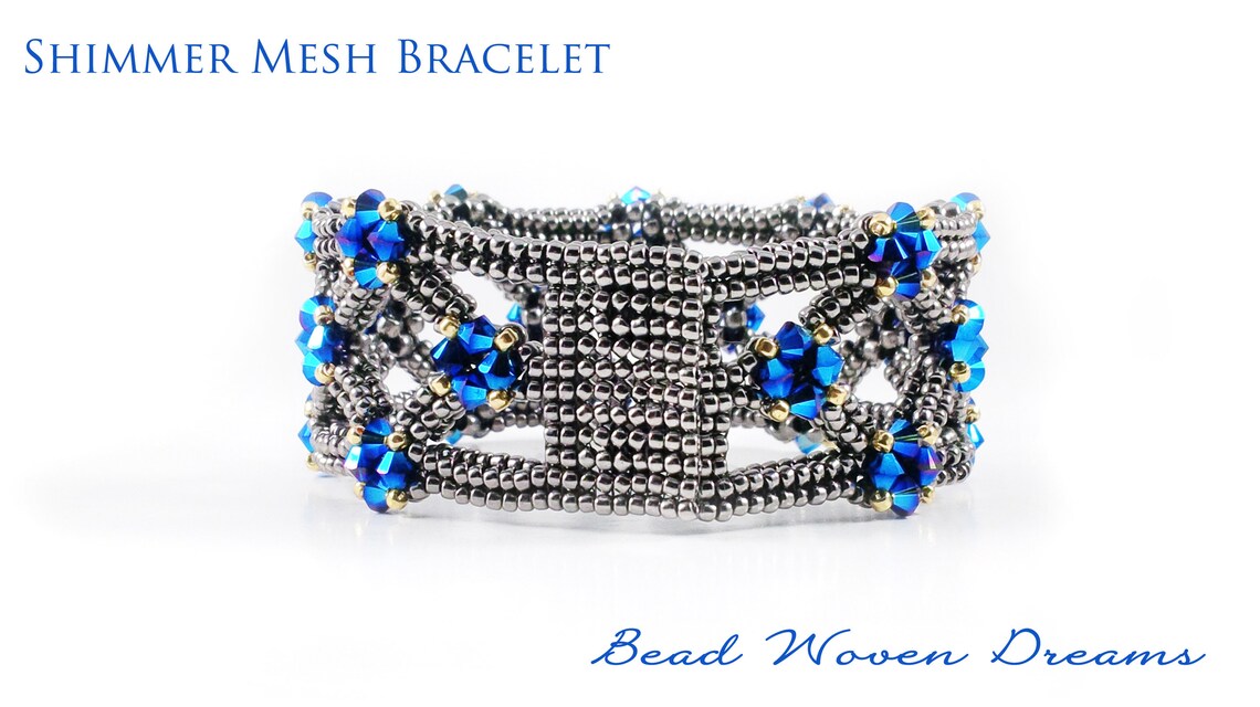 Shimmer Mesh Bracelet Tutorial: PDF Instructions - Etsy