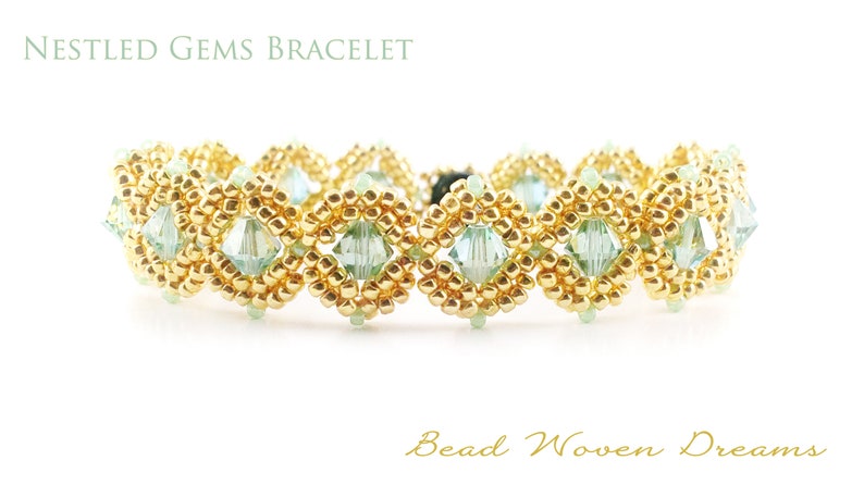 Nestled Gems Bracelet and Earring Tutorial: PDF and Video - Etsy