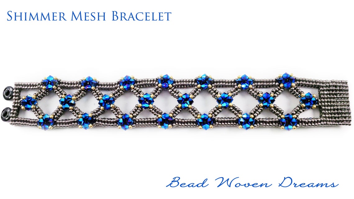 Shimmer Mesh Bracelet Tutorial: PDF Instructions - Etsy