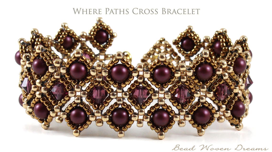 Where Paths Cross Bracelet Tutorial: PDF and Video Instructions - Etsy
