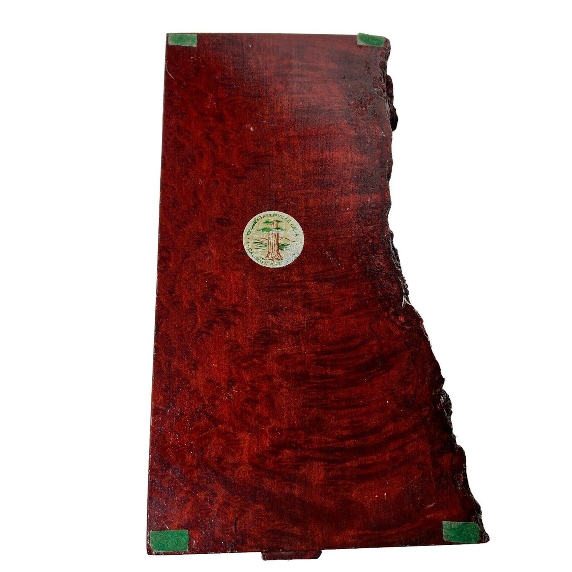 Dinnelle's Cribbage Board Redwood Natural Edge Handmade California ...