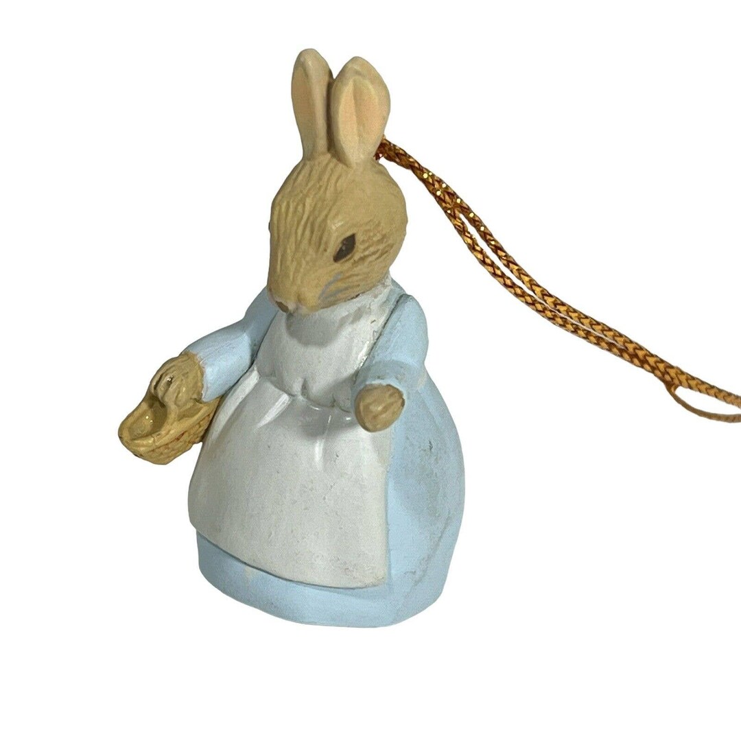 Beatrix Potter Rabbit 2" Ornament Peter Carrot Vintage 1990 Schmid ...