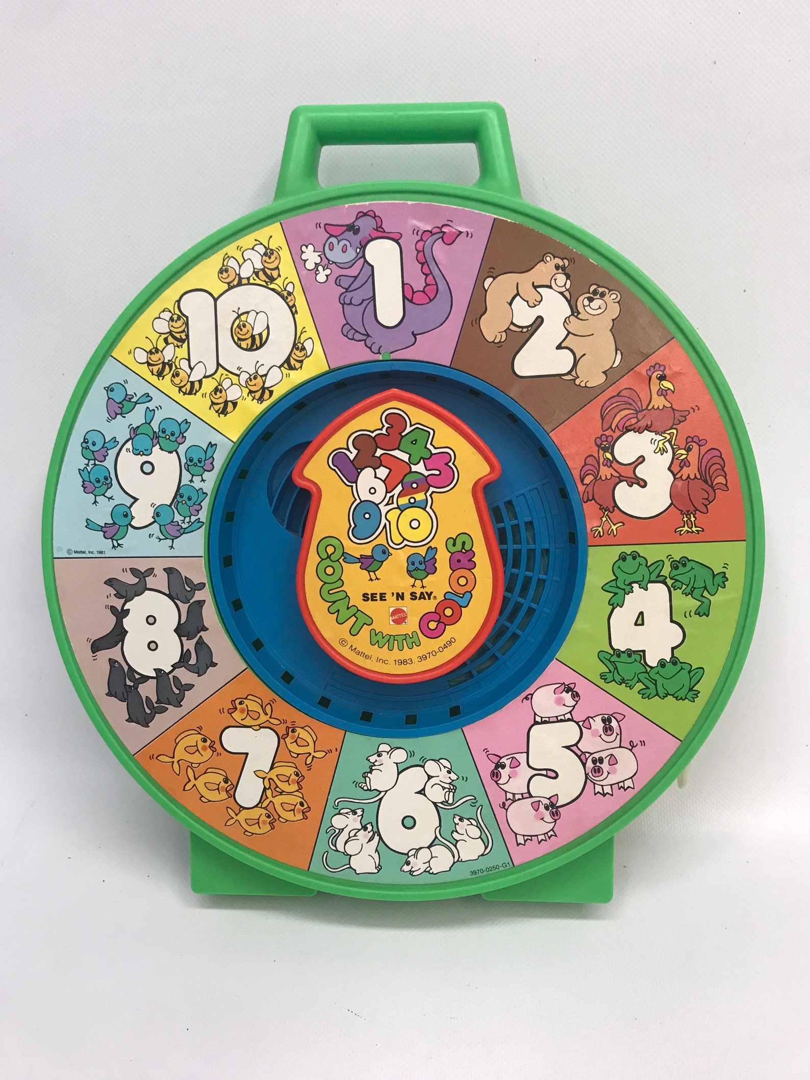Mattel See N Say Count With Colors Pull String Toy 1983 Etsy