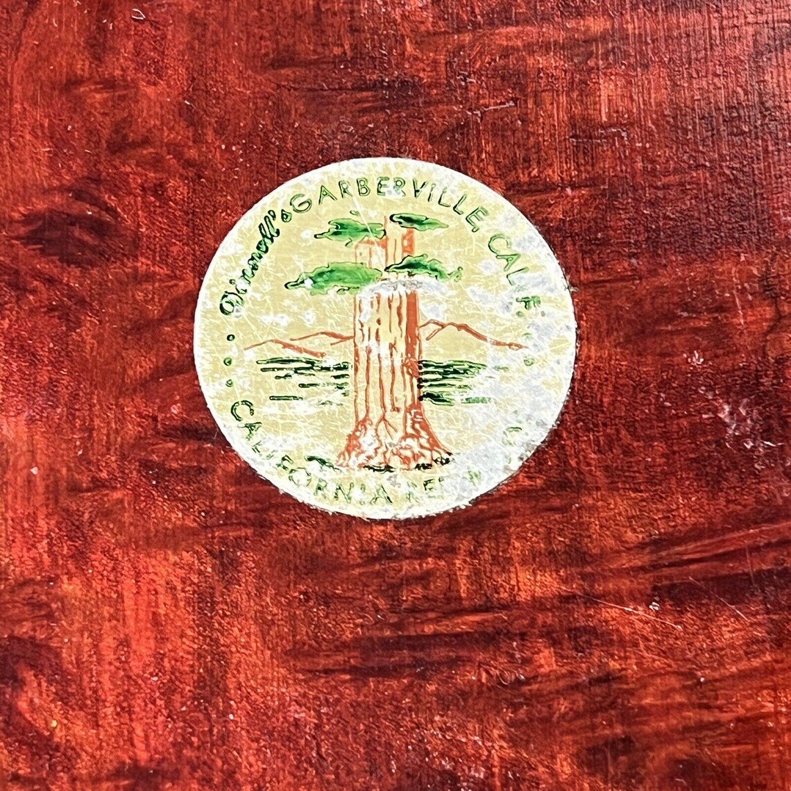 Dinnelle's Cribbage Board Redwood Natural Edge Handmade California ...