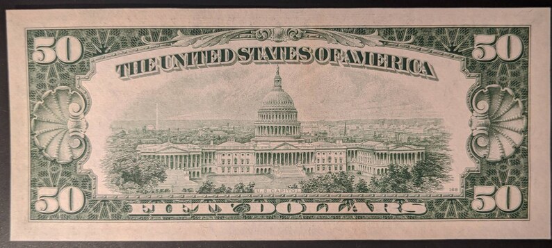 1950 B Fifty Dollar Star * Note Chicago Higher Grade Condition Green ...