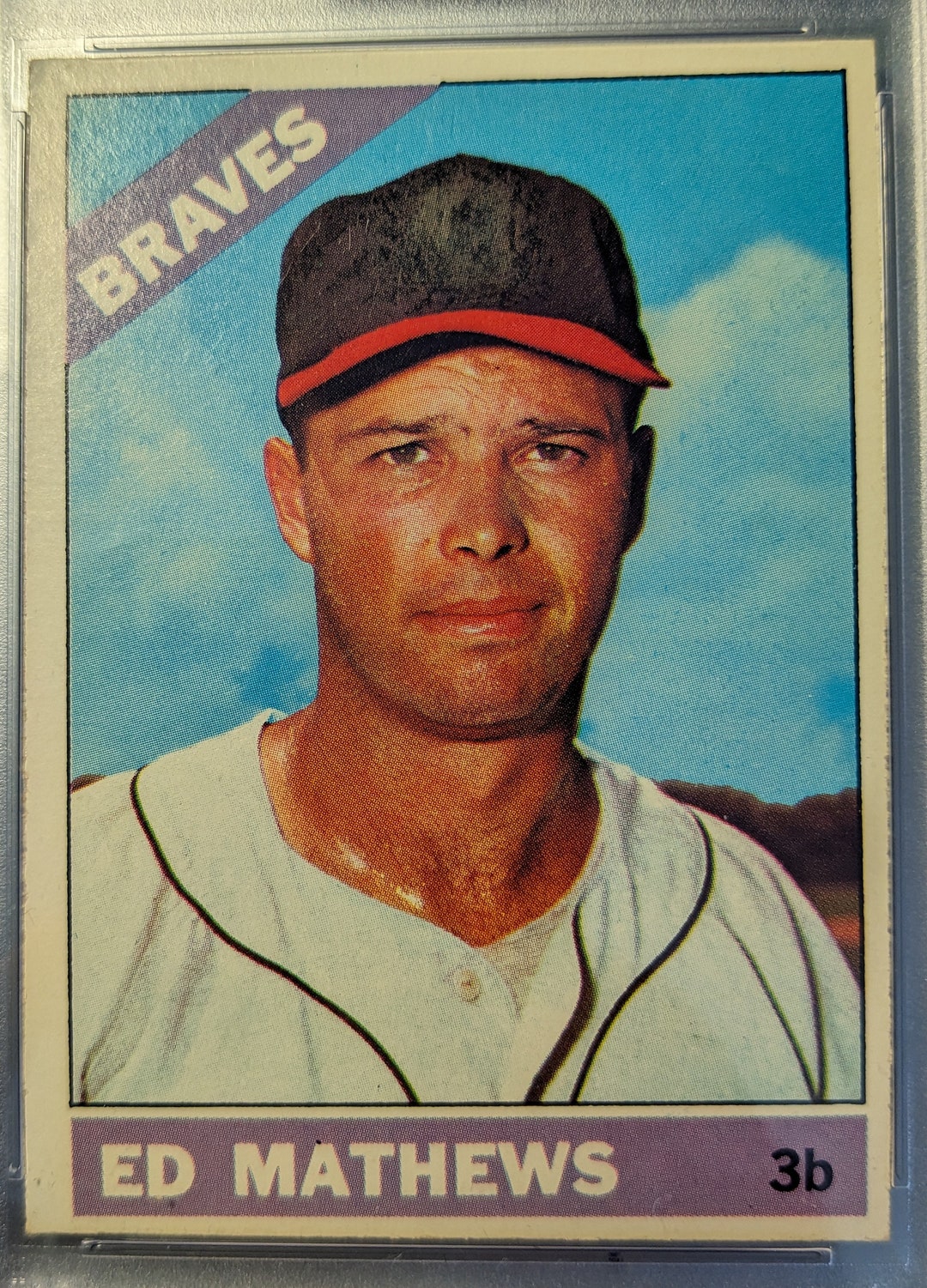 Authentic Topps 1966 #200 Eddie Mathews Milwaukee Atlanta Braves HOF ...