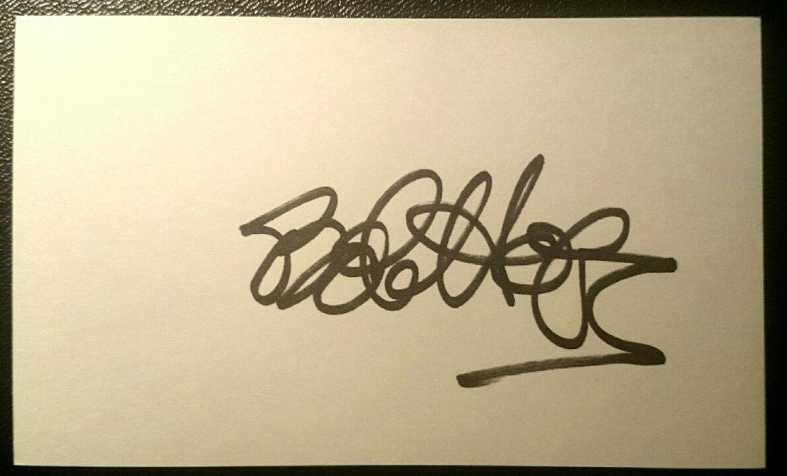 Signed Bob Hope 3x5 Card Guaranteed Authentic Autograph - Etsy