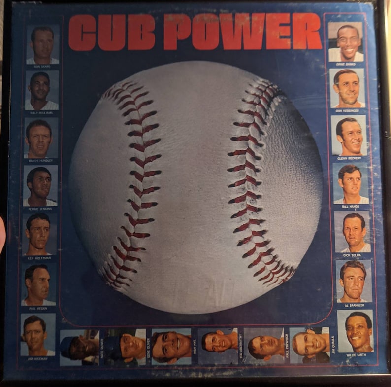 1969 Chicago Cub Power Poster Team Photo 13 X 13 Framed - Etsy