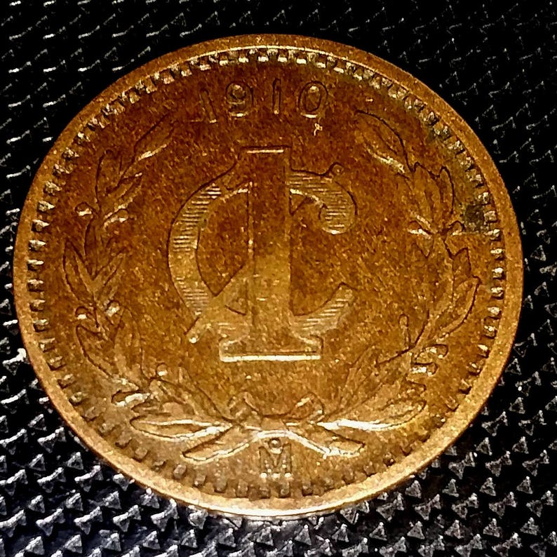 Vintage 1910 Higher Grade 1 One Centavo Large Cent Mexico Coin - Etsy