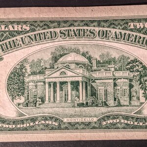 1953A Higher Grade 1940 Birth Note Two Dollar Bill Red Seal Note United ...
