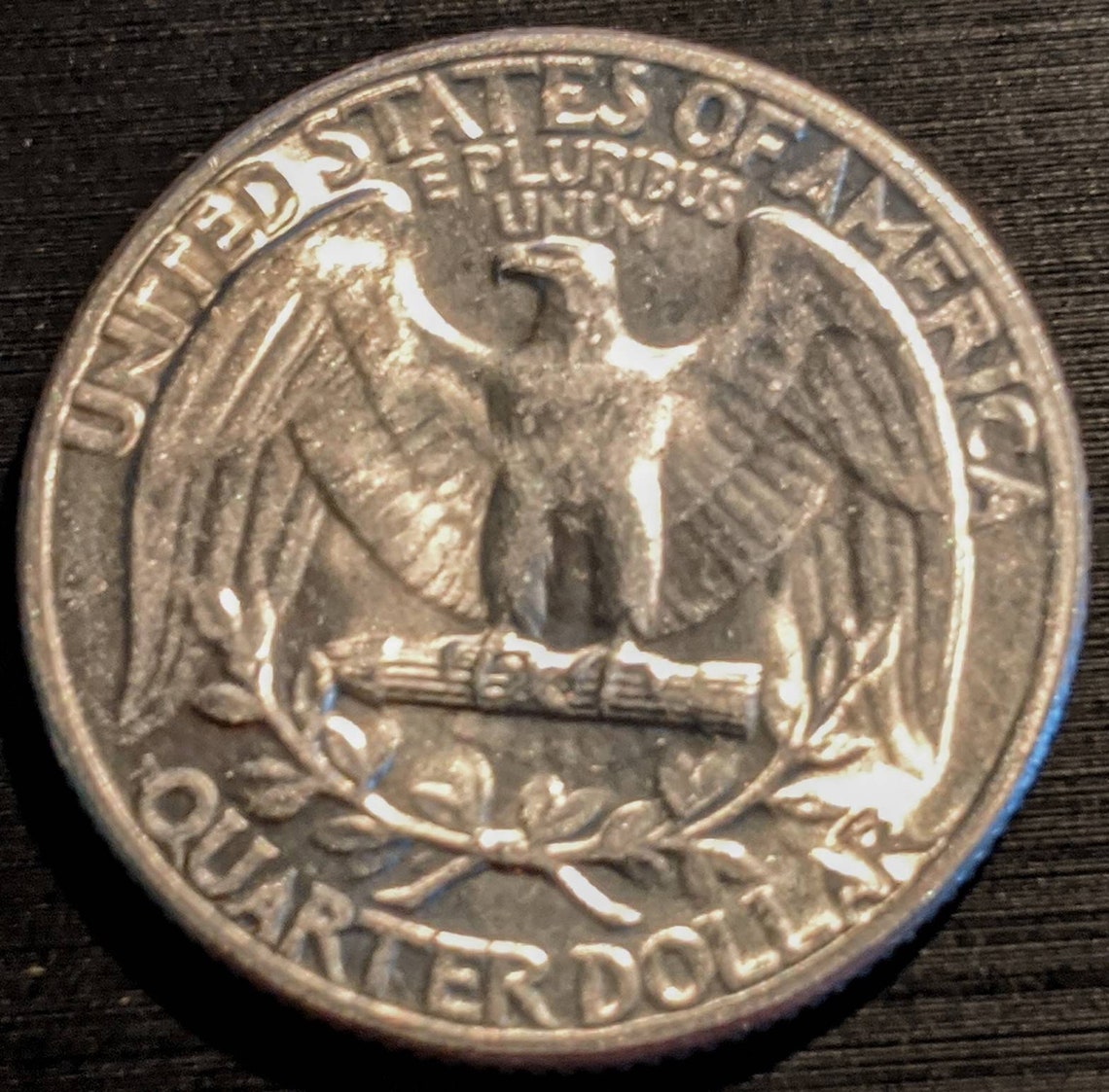 1945 High Grade Silver Washington Quarter Piece Antique Authentic ...