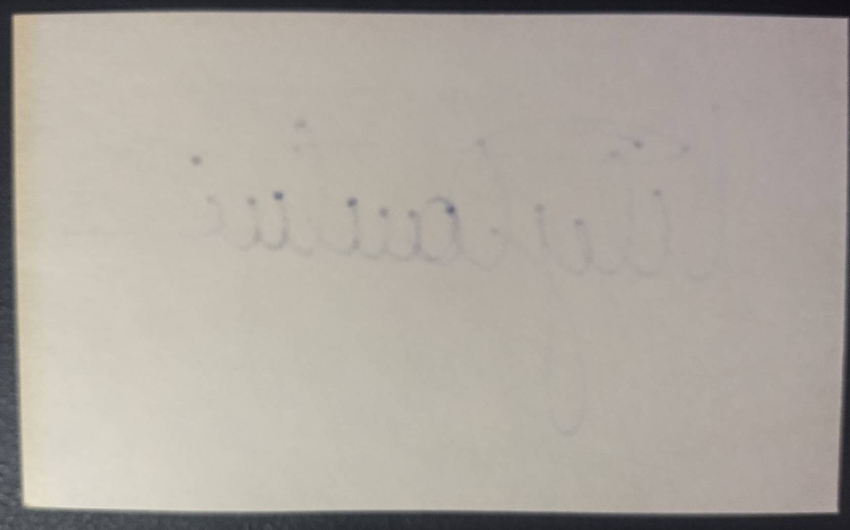 Signed Lily Tomlin 3x5 Card! Guaranteed Authentic Autograph Comedian ...