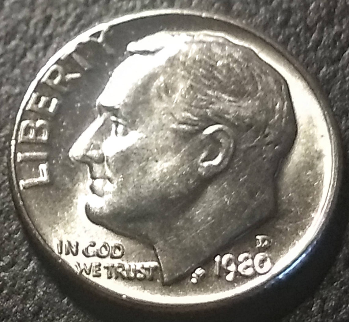 1980-D Higher Grade Vintage Clad Roosevelt dime ten cent fdr | Etsy