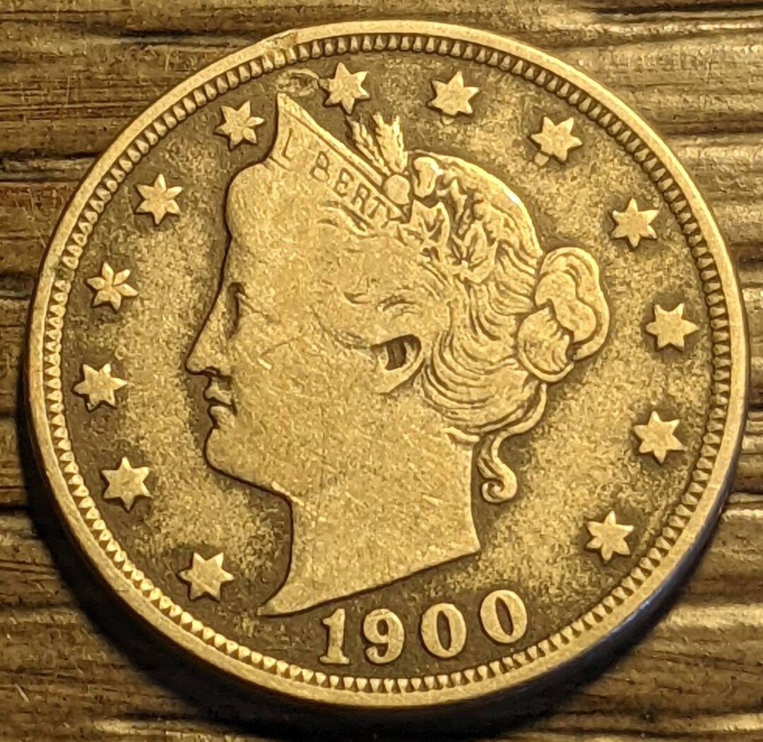 Nicer Grade 1900 Liberty V Nickel Five Cent Piece Authentic U.S. Coin 1 ...