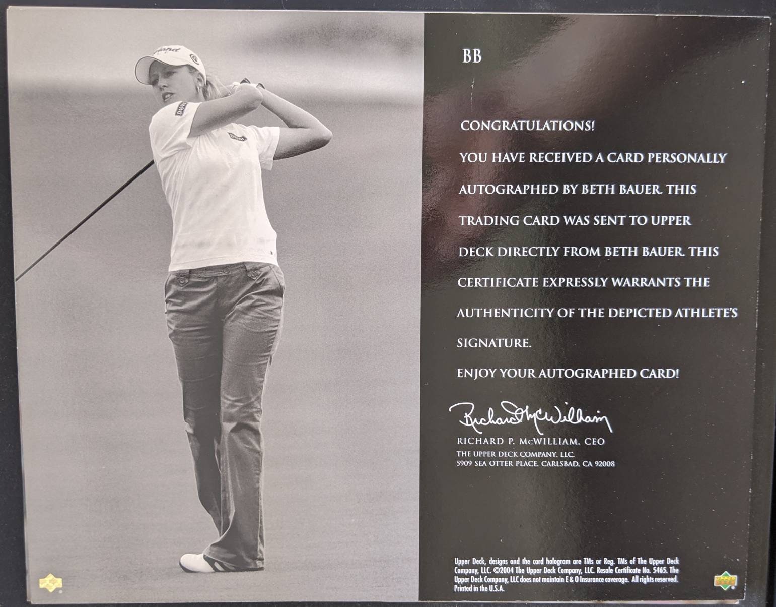 Signed Beth Bauer 8x10 Photo Card!authentic Autograph Ready for Framing ...