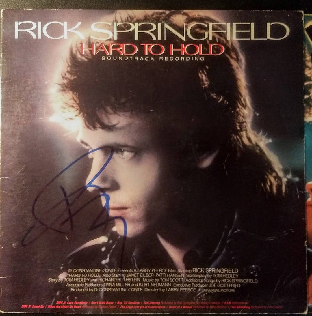 Signed Rick Springfield Album Rare Record Vinyl LP Autograph Antique ...