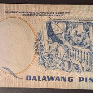 Vintage Uncirculated One Piso Philippines With Marcos & Licaros ...