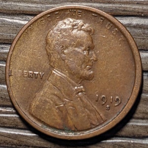 A Nice 1919 S Wheat Cent Part of an Estate Lot. Coin Will Grade Good ...