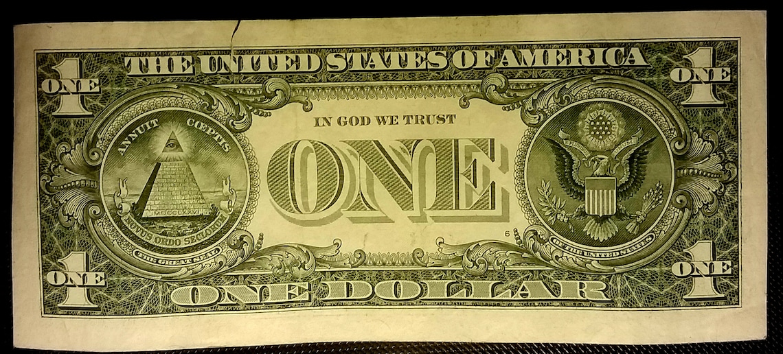 Vintage Solid Grade Circulated Star Note One Dollar Bill Green - Etsy
