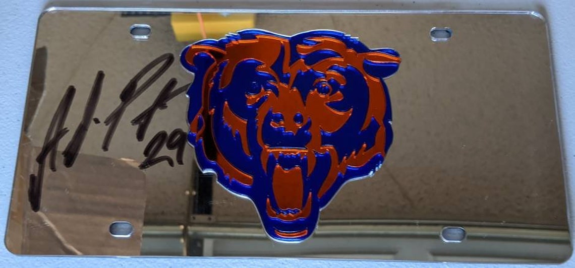 Adrian Peterson Chicago Bears Great Signed Deluxe License Plate Signed ...