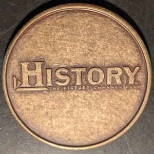First U.S. Flag History Channel Coin Medal Token Coin Antique Vintage ...