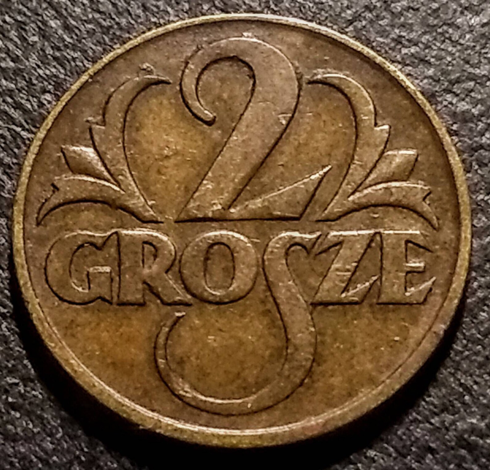 Vintage Poland 1923 Two 2 Grosz Minted Coin Money Old World - Etsy