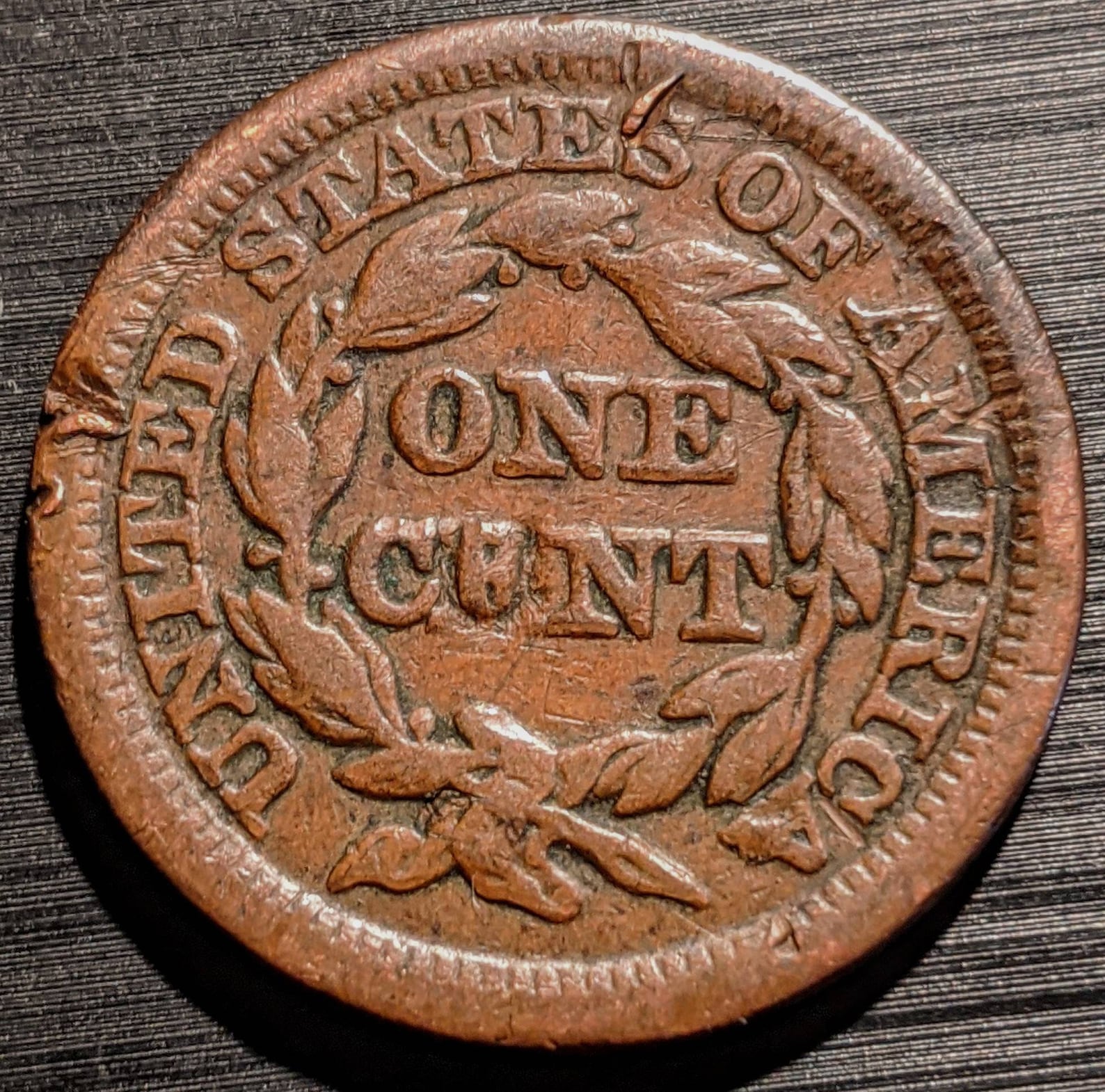 Vintage 1847 Large Cent Decent Grade Copper Piece Authentic | Etsy