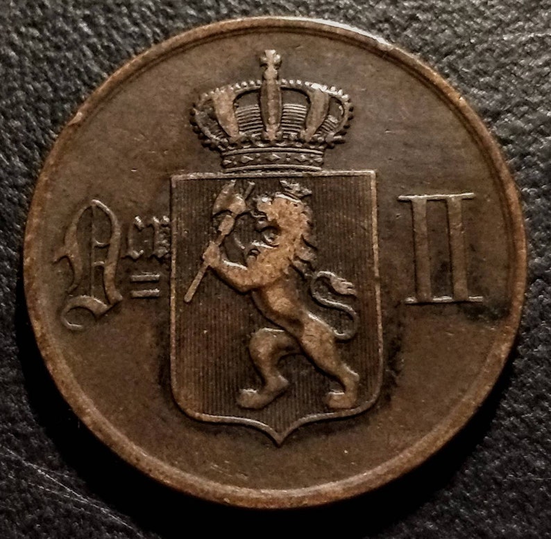 Rare 1902 Vintage Scarce Five 5 Ore Coin Crown Denmark Danmark - Etsy