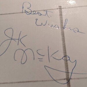 SALE JK Mckay Tampa Bay Vintage Autographed NFL National Football ...