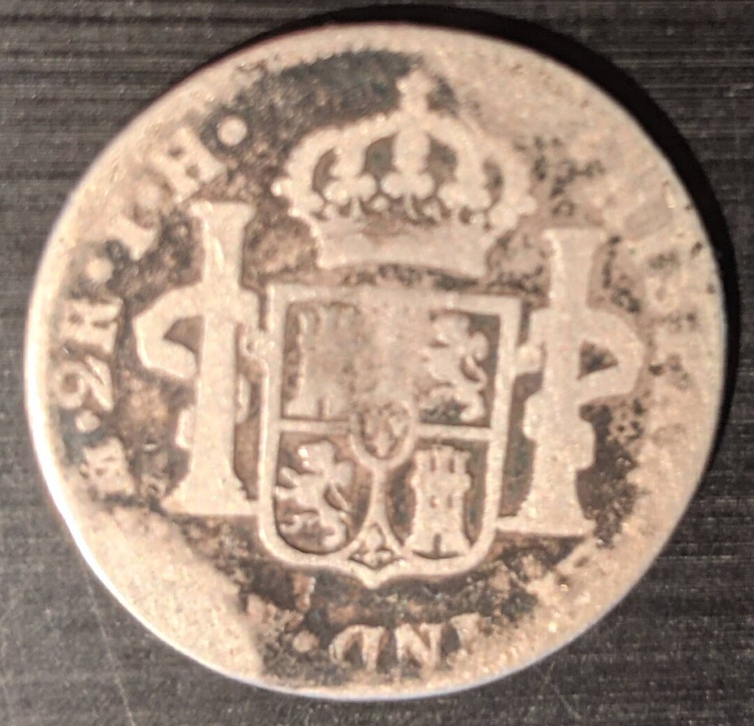 Colonial 1815 Mexico 2 Reale Milled Bust King George VII Mint Spain ...