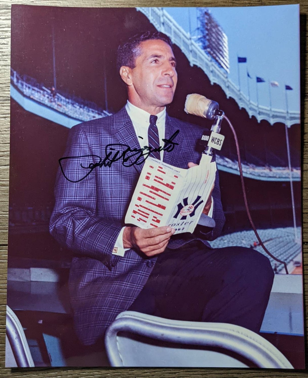 Signed Phil Rizzuto 8x10 Photo Baseball Hofer! Player & Broadcaster ...