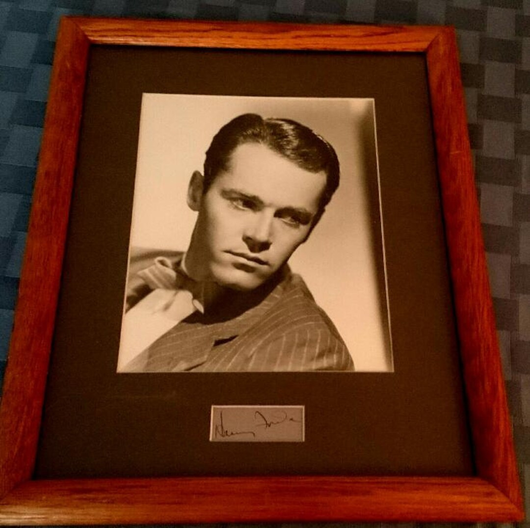 Signed & Matted Henry Fonda Grapes of Wrath Steinbech Album Page Early ...