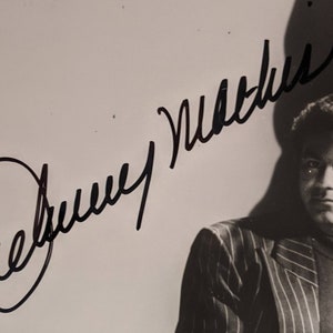 Vintage Johnny Mathis Singer Signed 8x10 Autographed Classic Black and ...