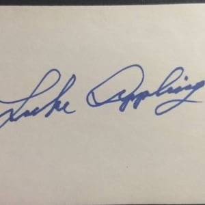 Signed Luke Appling Baseball Hofer 3x5 Card! Authentic Legend Autograph ...