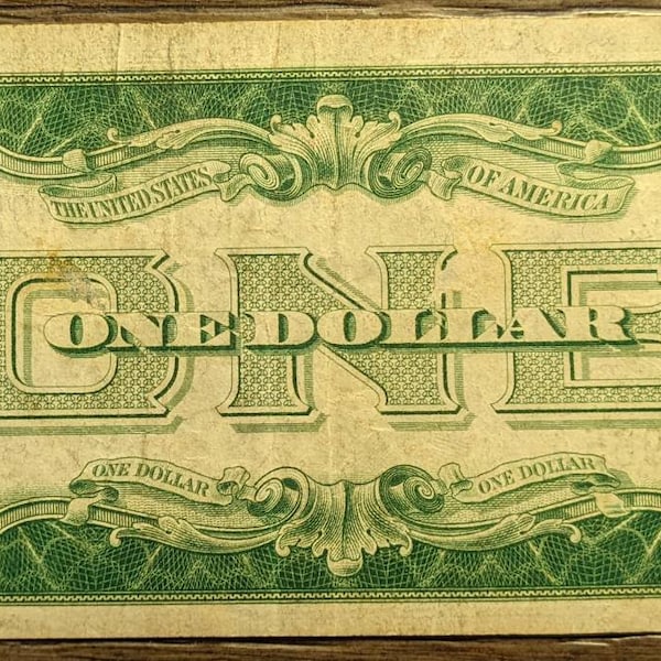 Funny Back Silver Certificate Dollar - Etsy