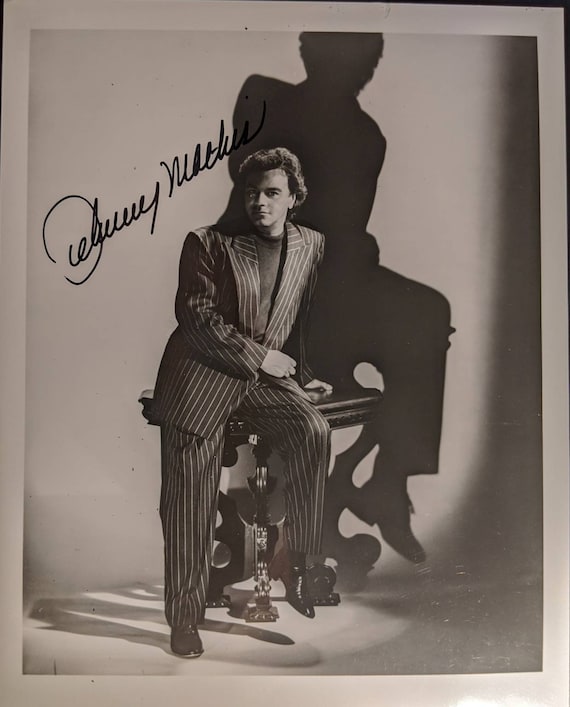 Vintage Johnny Mathis Singer Signed 8x10 Autographed Classic - Etsy