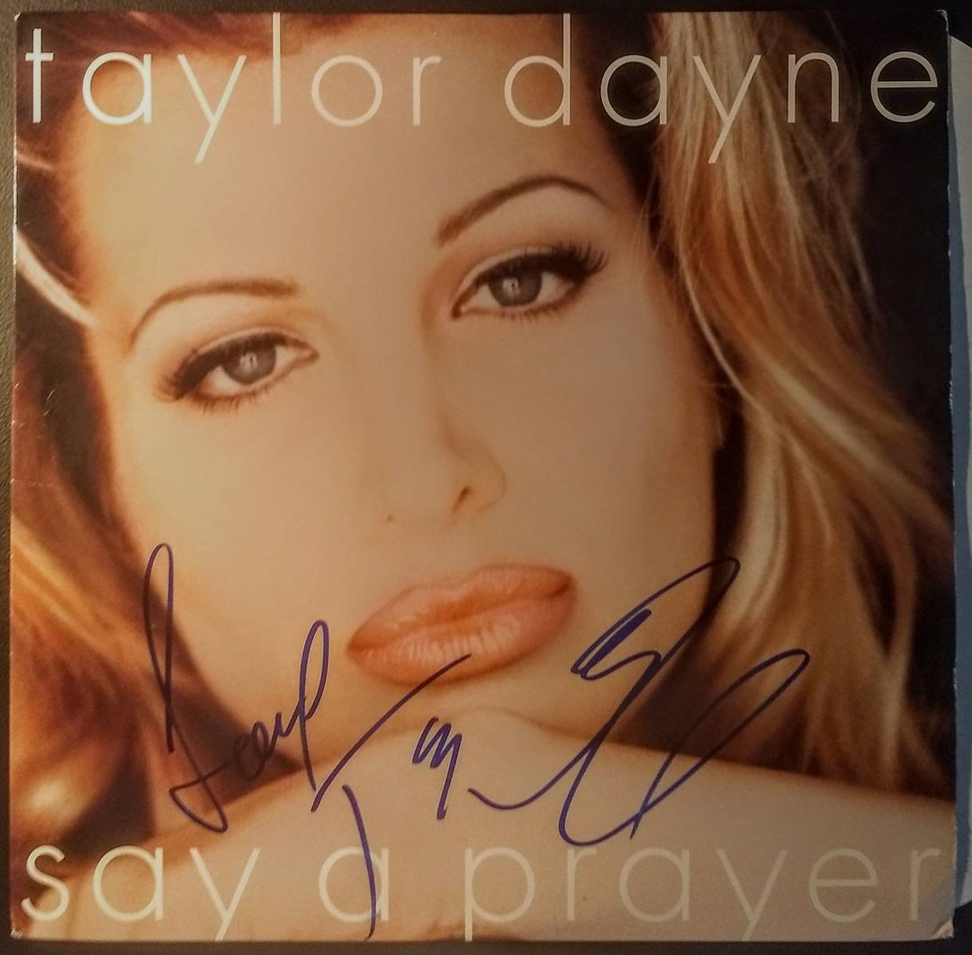 Signé Taylor Dayne Record Authentic Legend Autograph Antique - Etsy France