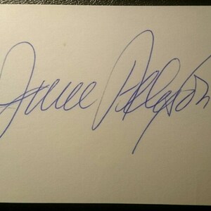 Signed June Allyson 3x5 Card! Guaranteed Authentic Autograph Antique ...