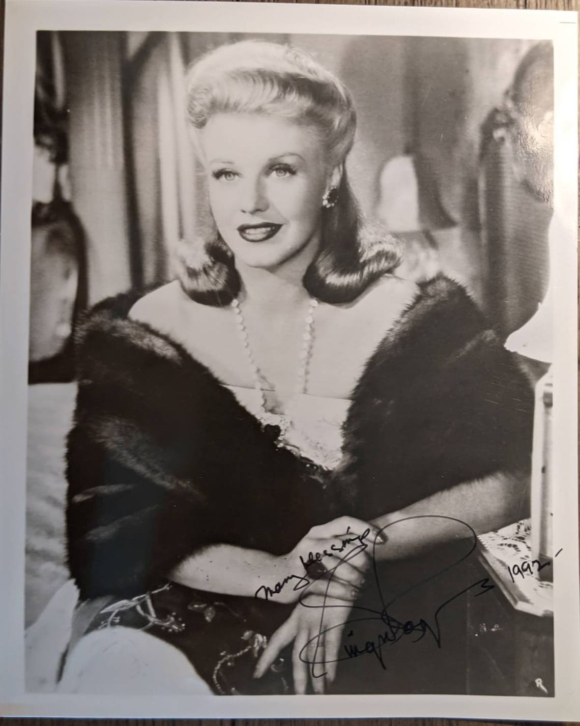 Vintage Ginger Rogers Signed 8x10 Autographed Classic Black - Etsy