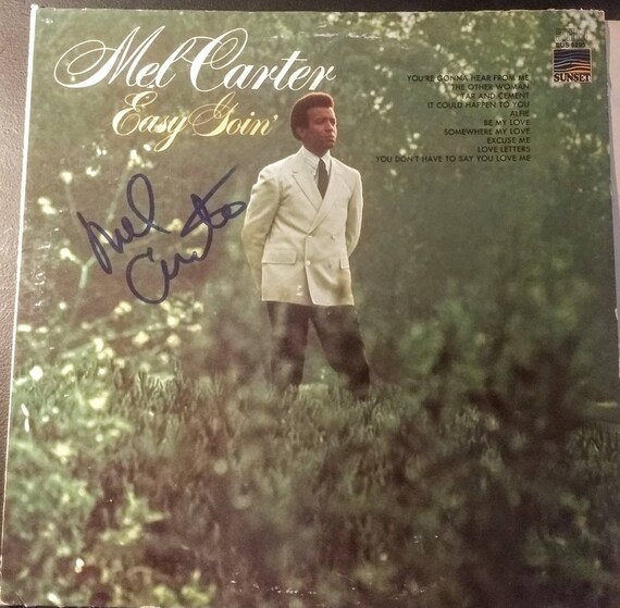 Signed Mel Carter Record Authentic Legend Autograph Antique - Etsy UK
