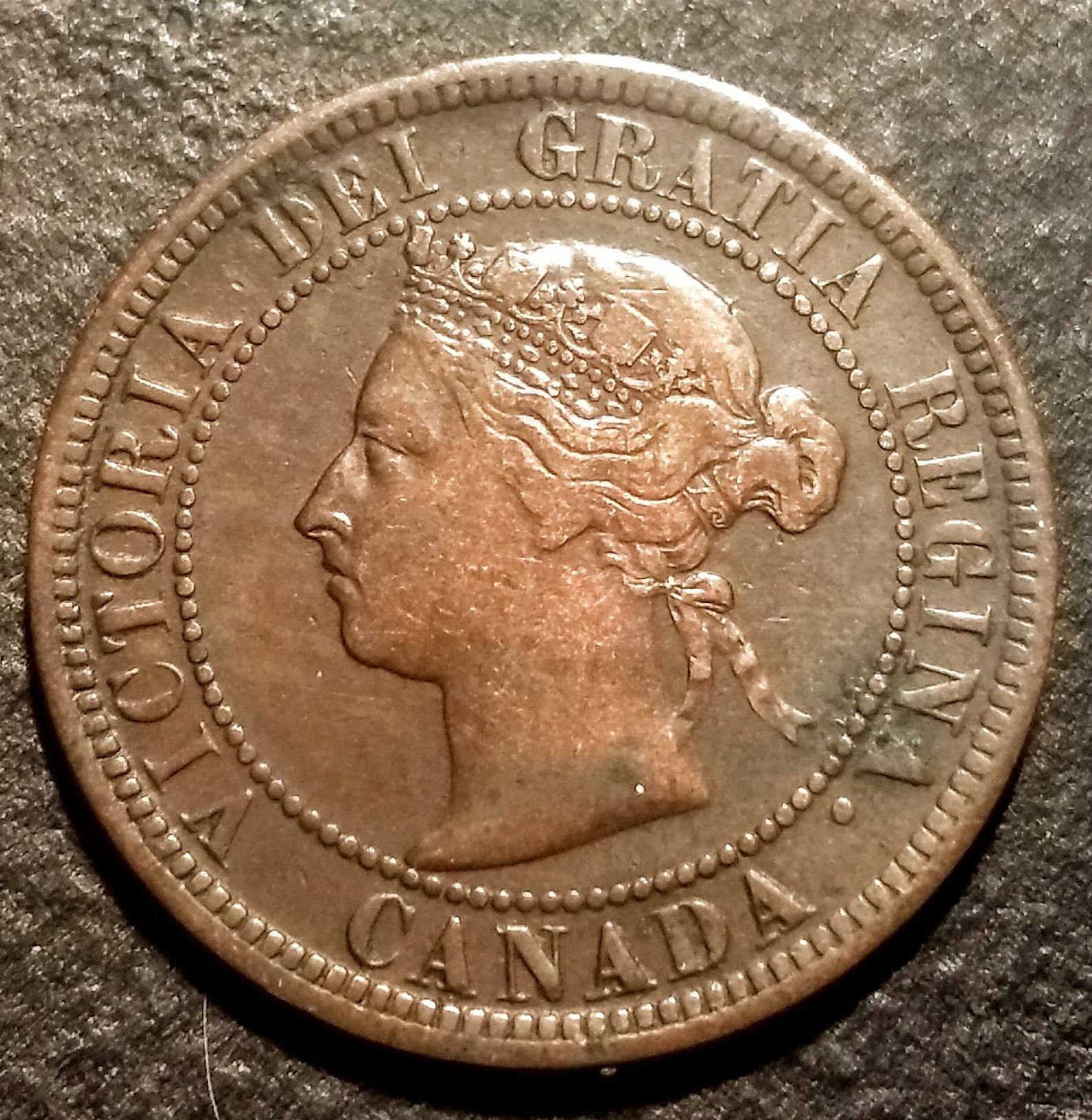 1886 Queen Victoria Large One Cent Canada Nicer Grade Coin Old - Etsy