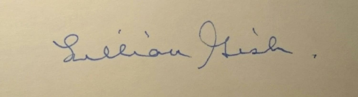 Signed Lillian Gish 3x5 Card! Guaranteed Authentic Autograph Antique ...