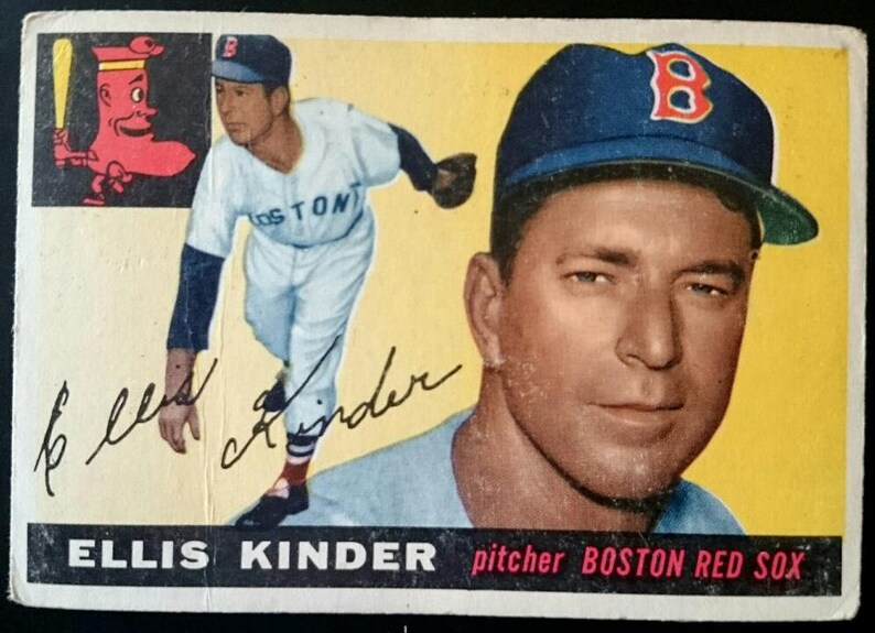 Vintage 1955 Ellis Kinder Topps 115 Boston Red Sox Decent - Etsy