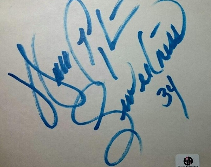 SALE Signed Hofer Walter Payton Chicago Bear Large Card GA Authentic ...