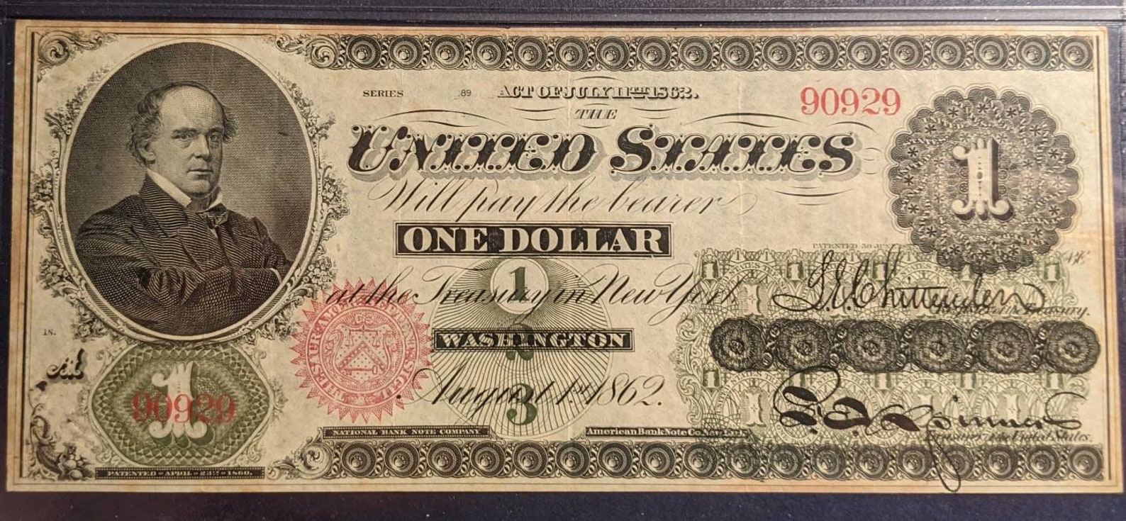 PMG 1862 Civil War Large One Dollar Solid Grade Note Vintage | Etsy