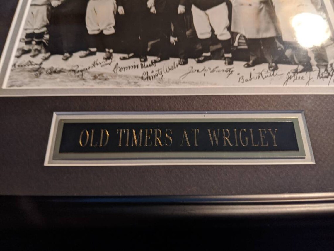 Old Timers at Wrigley Field Including Babe Ruth and Ty Cobb | Etsy