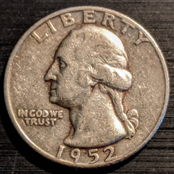 1952-D Solid Grade Silver Washington Quarter Piece Antique - Etsy
